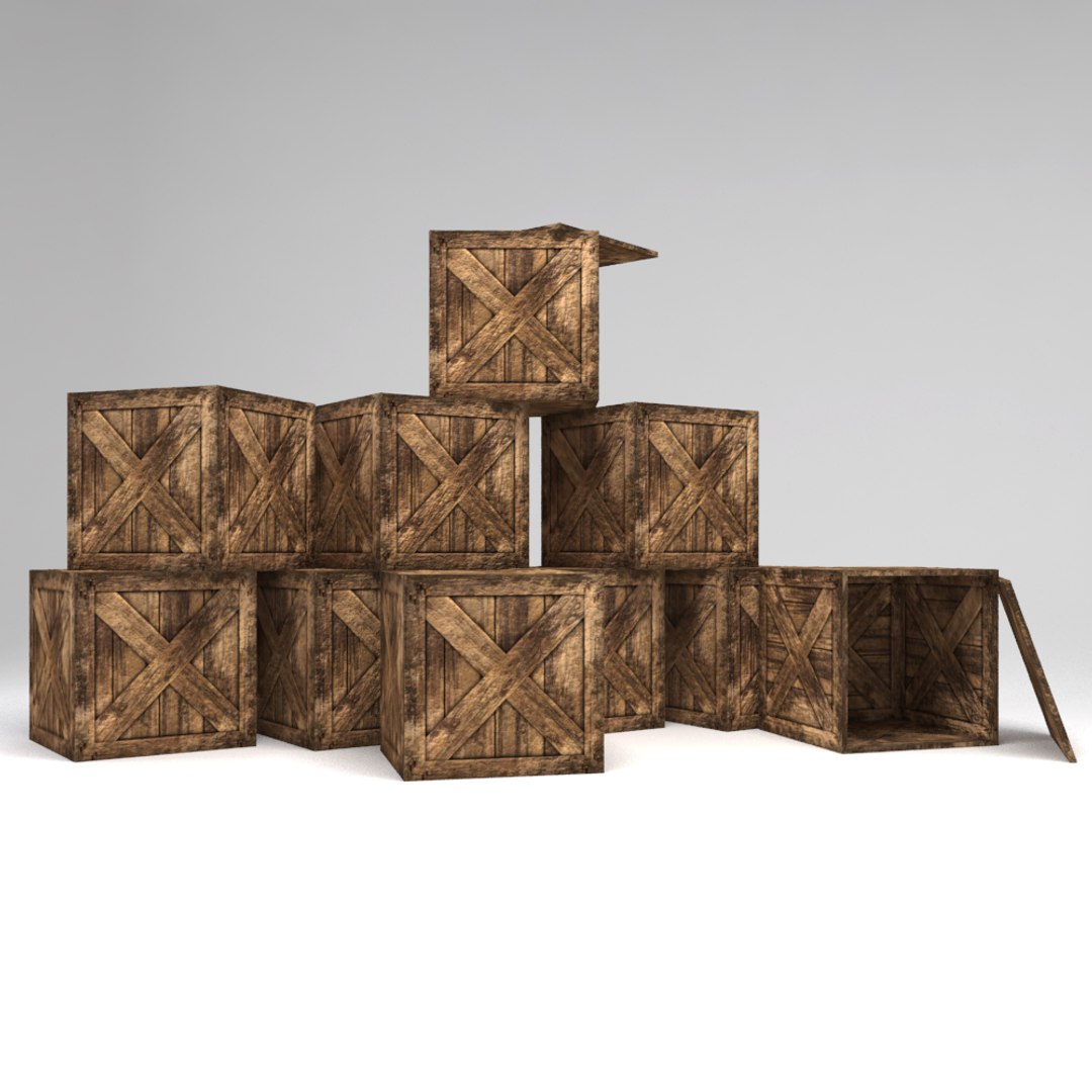 Set Boxes 10 Species 3D Model - TurboSquid 1385499