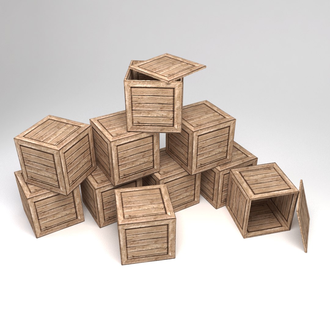 Set Boxes 10 Species 3D Model - TurboSquid 1385499