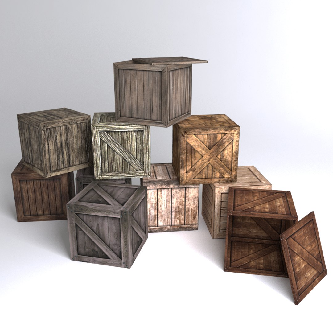 Set Boxes 10 Species 3D Model - TurboSquid 1385499