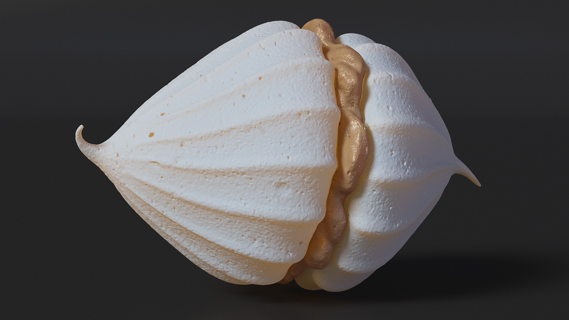 Meringue With Caramel Filling 3D Model - TurboSquid 2220873