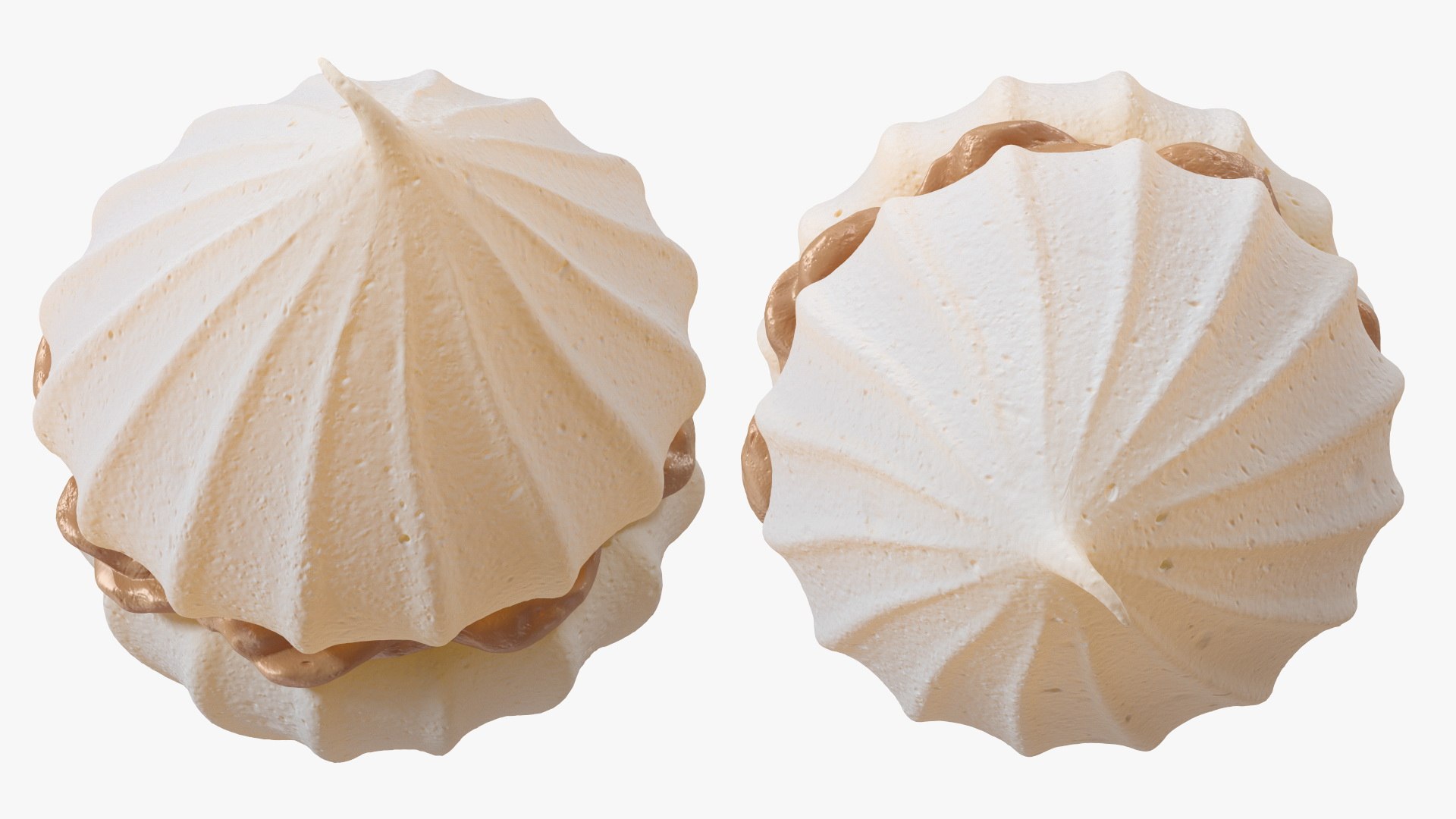 Meringue With Caramel Filling 3D Model - TurboSquid 2220873
