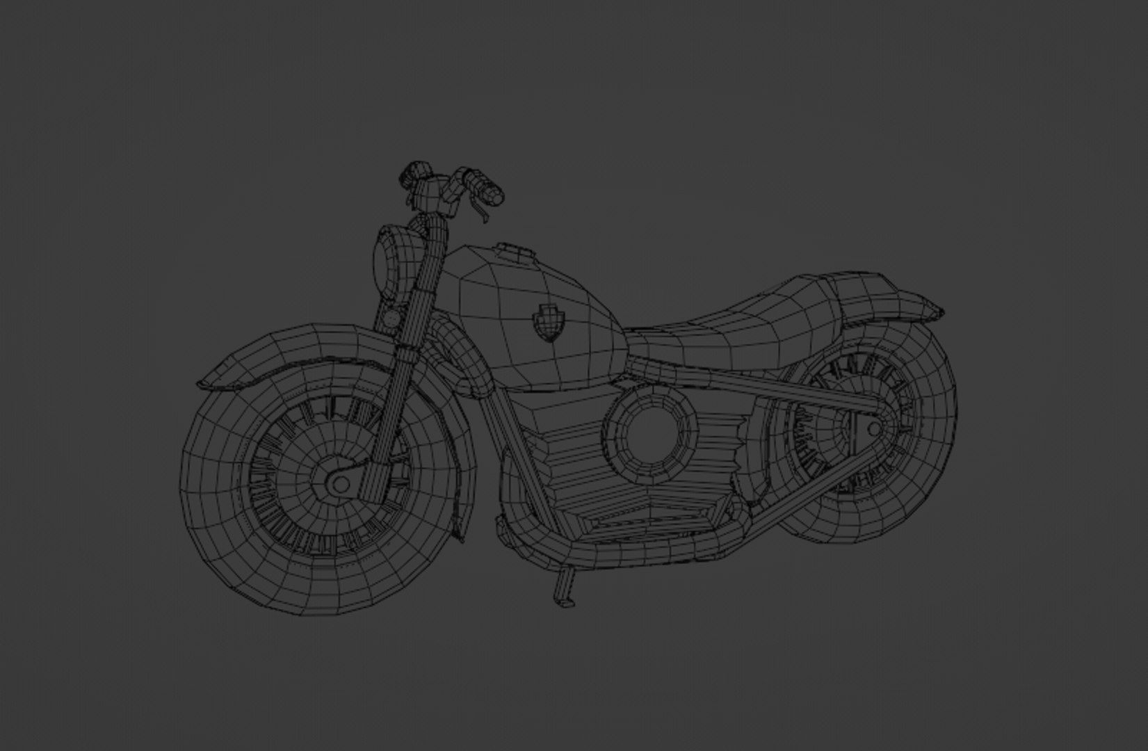 Low Poly Motorcycle 3D Model - TurboSquid 1969743