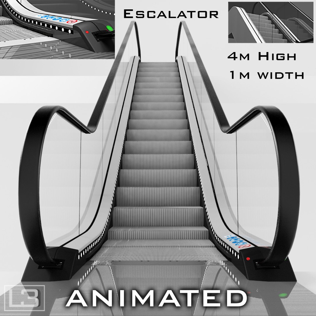 3d Escalator 4m