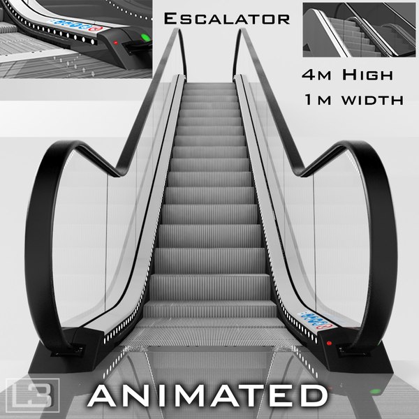 escalator 5m 3d max
