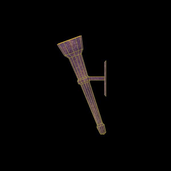 3ds medieval torch