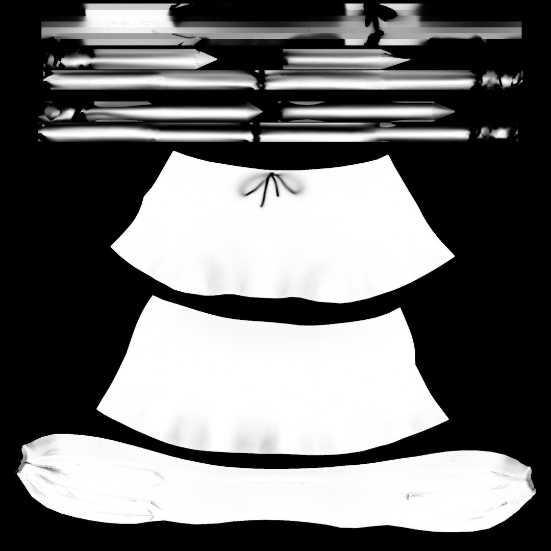 3D Bandeau Top With Skirt - TurboSquid 1787097