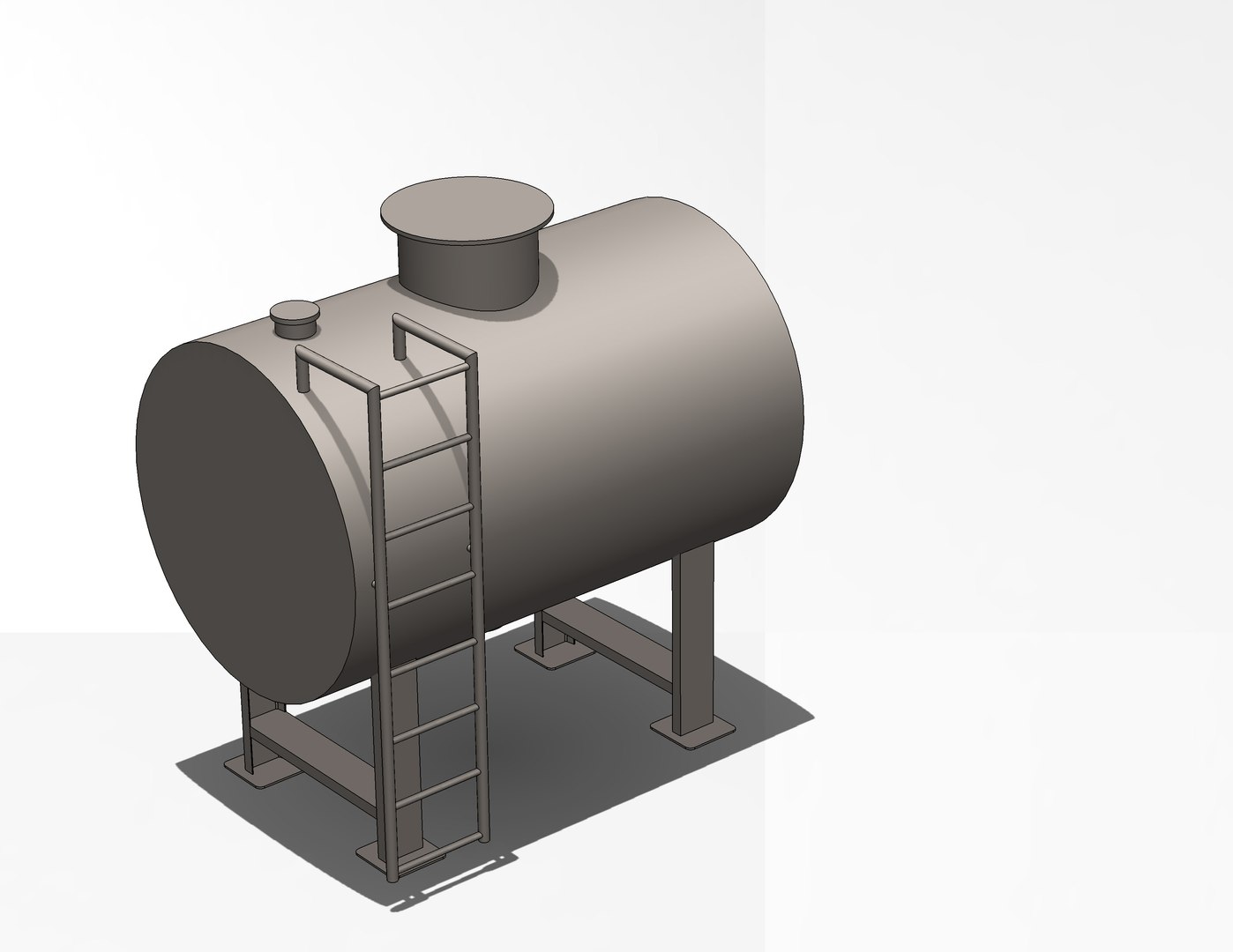 3D Steel Tank Model - TurboSquid 1974756