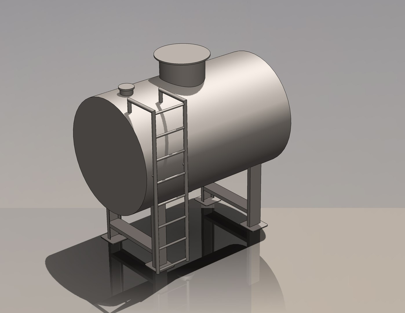 3D Steel Tank Model - TurboSquid 1974756