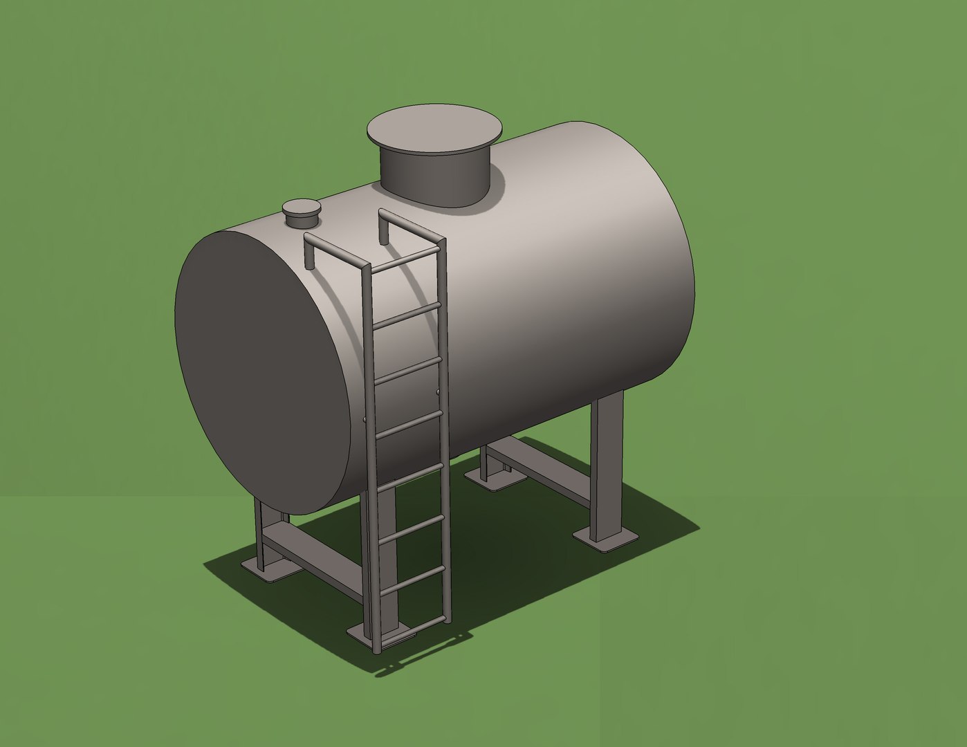 3D Steel Tank Model - TurboSquid 1974756