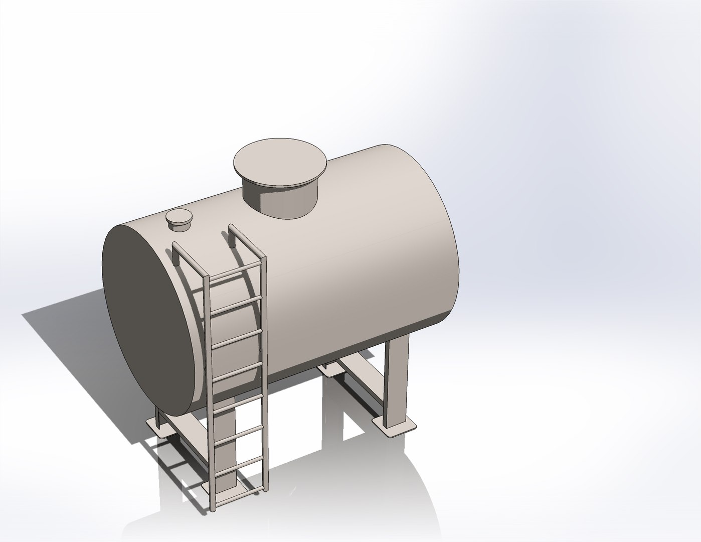 3D Steel Tank Model - TurboSquid 1974756