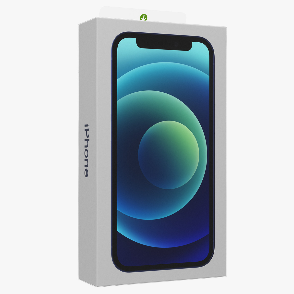 iPhone 12 mini caixa azul Modelo 3D - TurboSquid 1705267