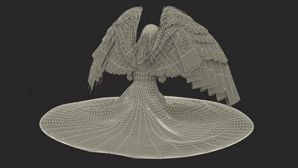 modelo 3d Chica Rubia Ángel Orando - TurboSquid 2223946