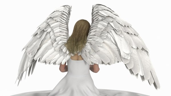modelo 3d Chica Rubia Ángel Orando - TurboSquid 2223946