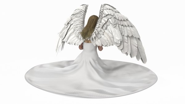 modelo 3d Chica Rubia Ángel Orando - TurboSquid 2223946