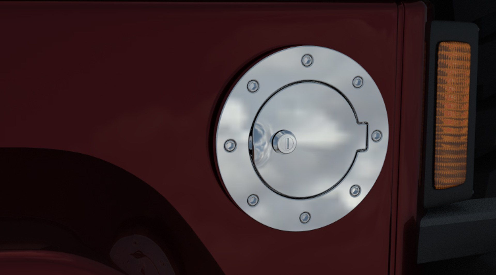 Locking Fuel Cap 3d Model