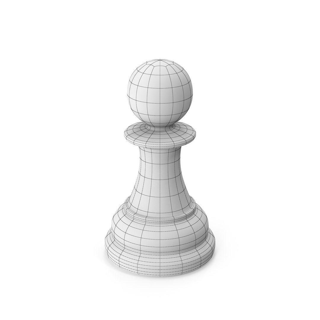Black Chess Pawn 3D Model - TurboSquid 2137989