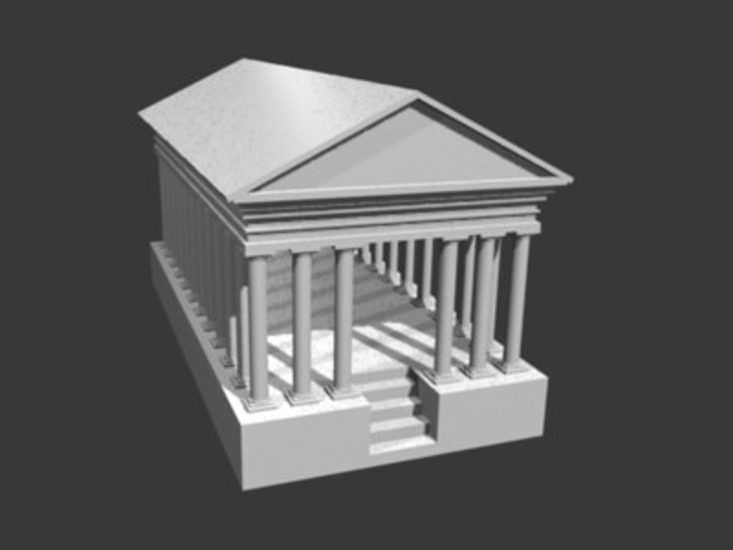 3ds Max Greek Temple