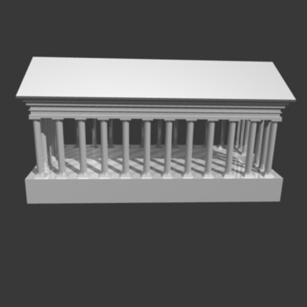3ds Max Greek Temple