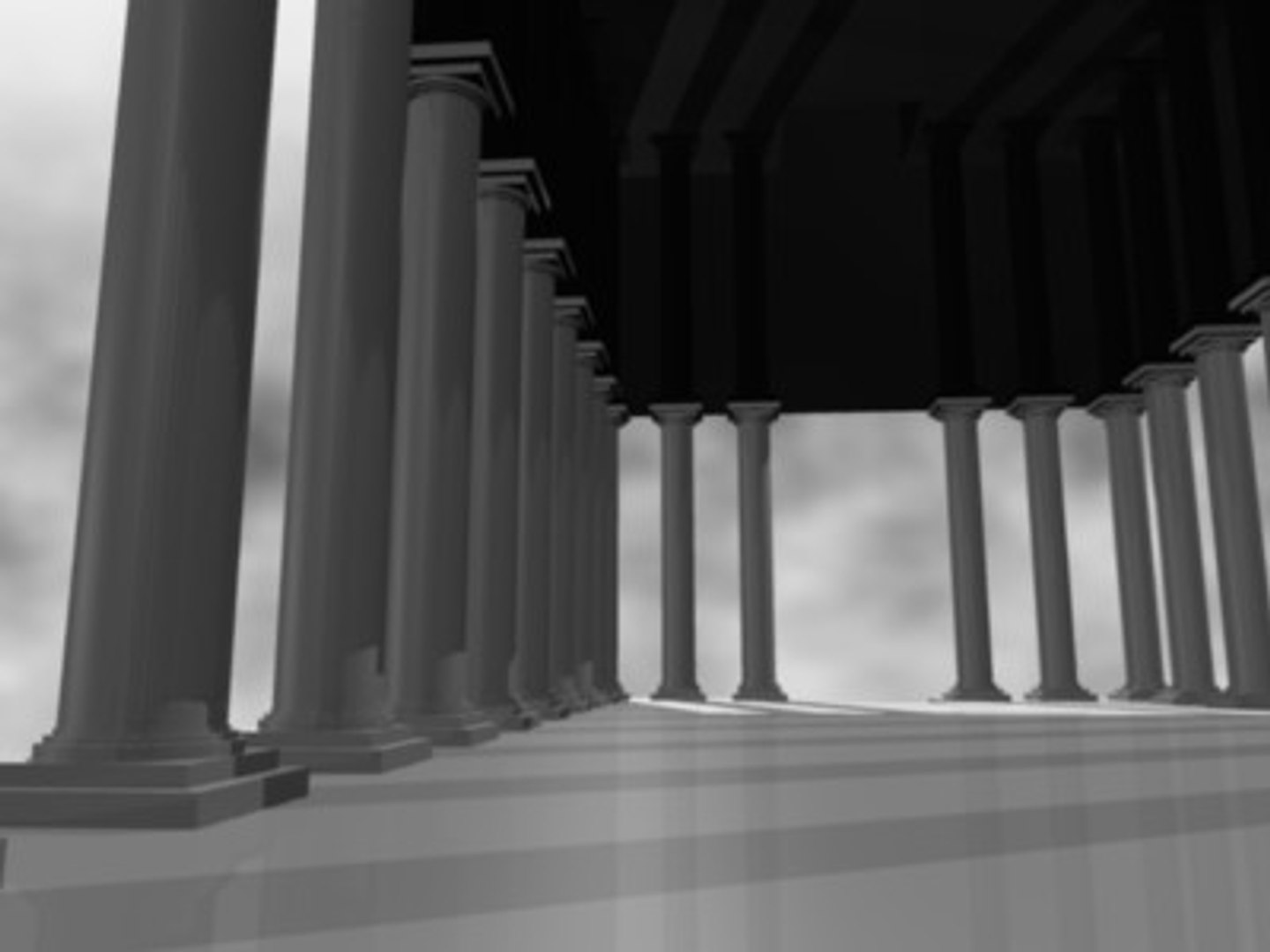 3ds Max Greek Temple