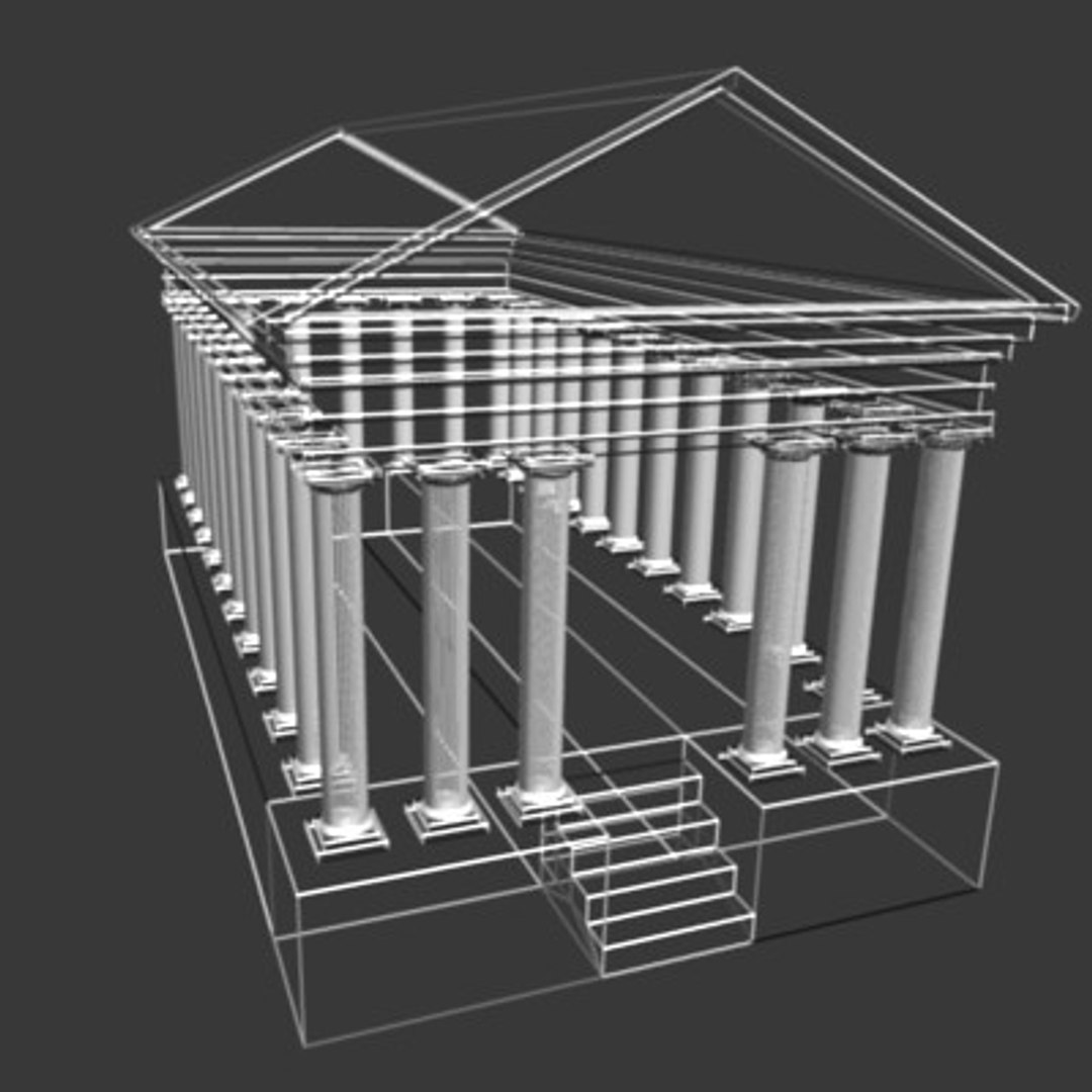 3ds Max Greek Temple