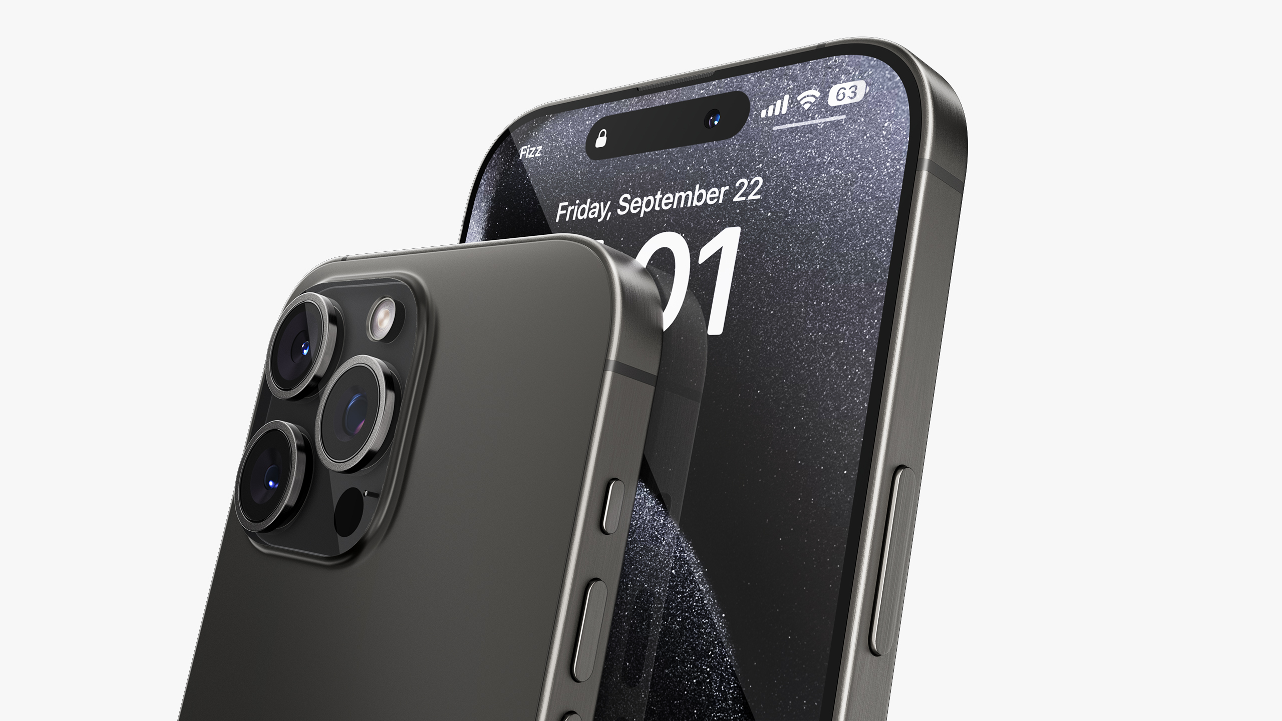 modelo 3d iPhone 15 Pro Max Negro Titanio - TurboSquid 2133403