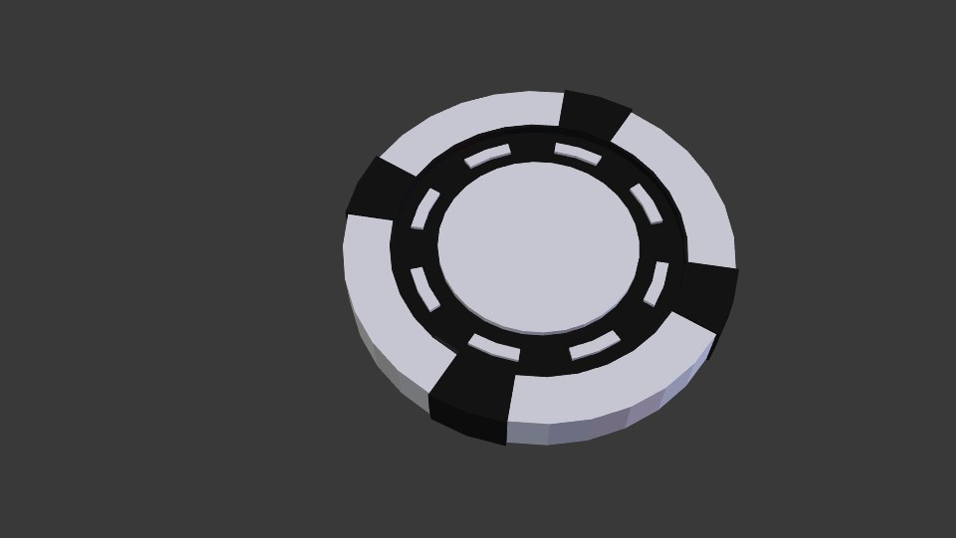 poker chip 3d obj