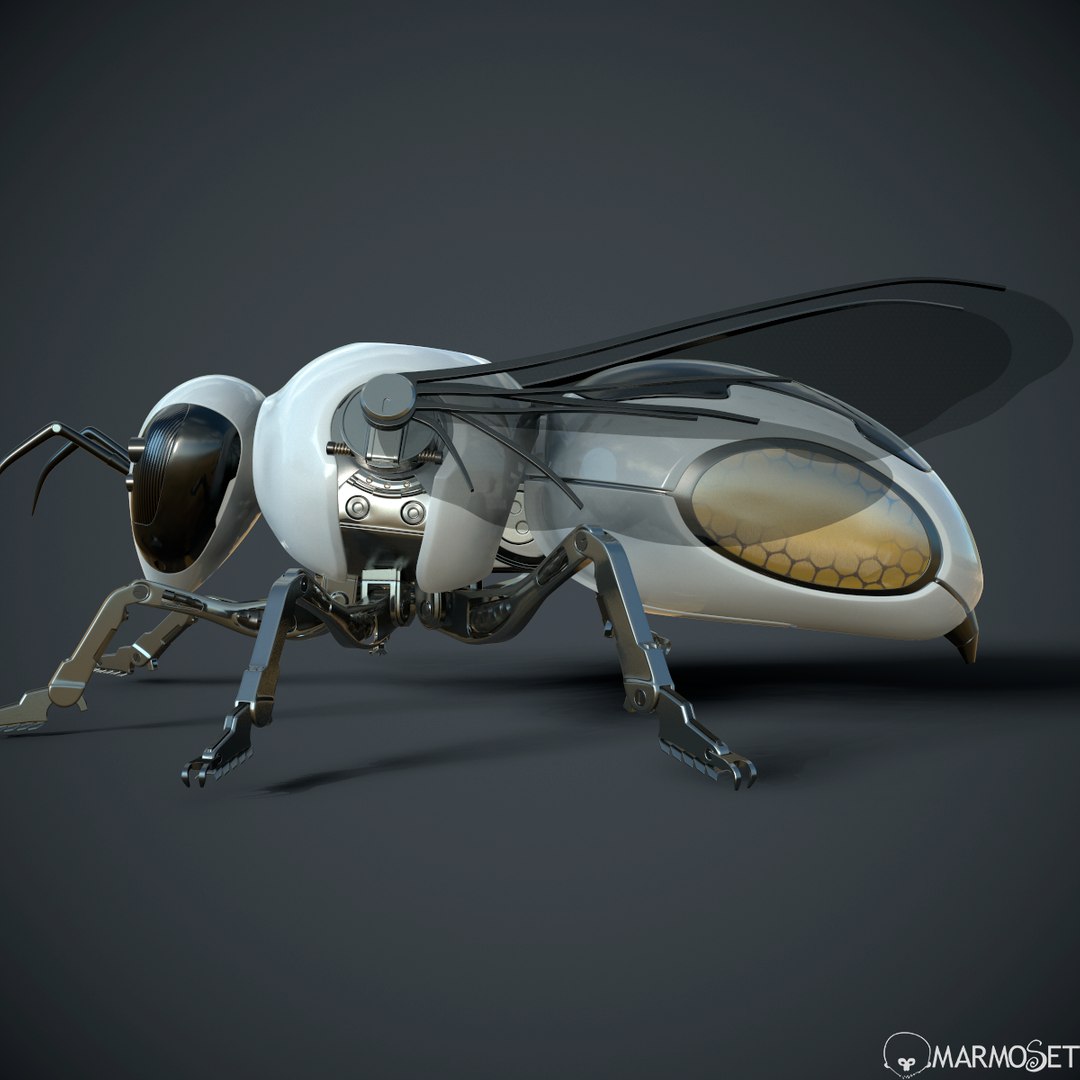 Sci-fi Robotics Bee 3D Model - TurboSquid 1239975