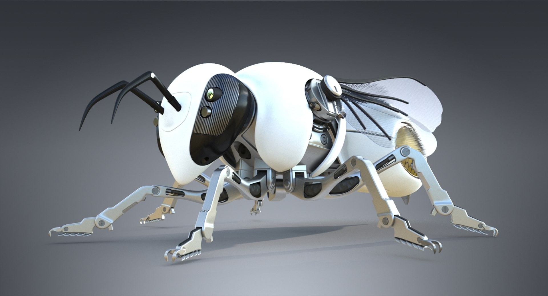 Sci-fi Robotics Bee 3D Model - TurboSquid 1239975