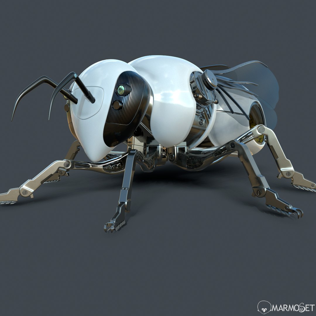 Sci-fi Robotics Bee 3D Model - TurboSquid 1239975