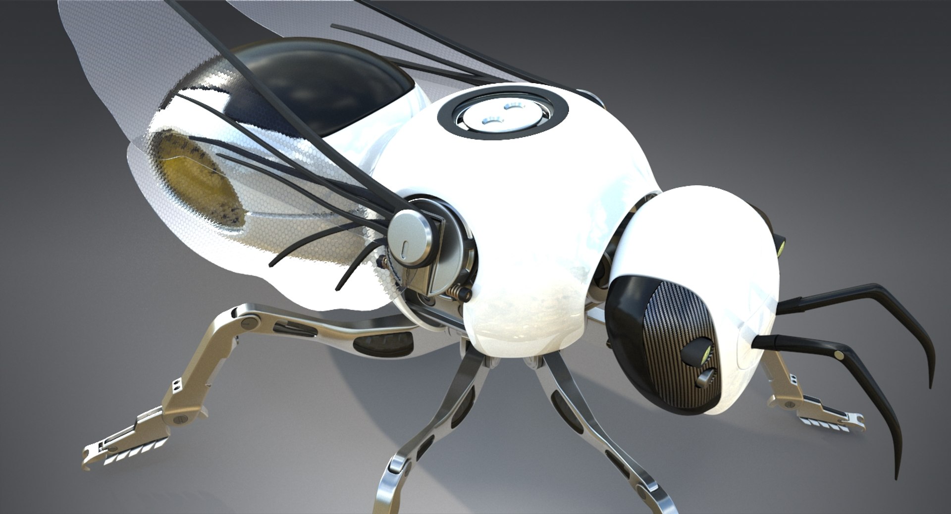 Sci-fi Robotics Bee 3D Model - TurboSquid 1239975