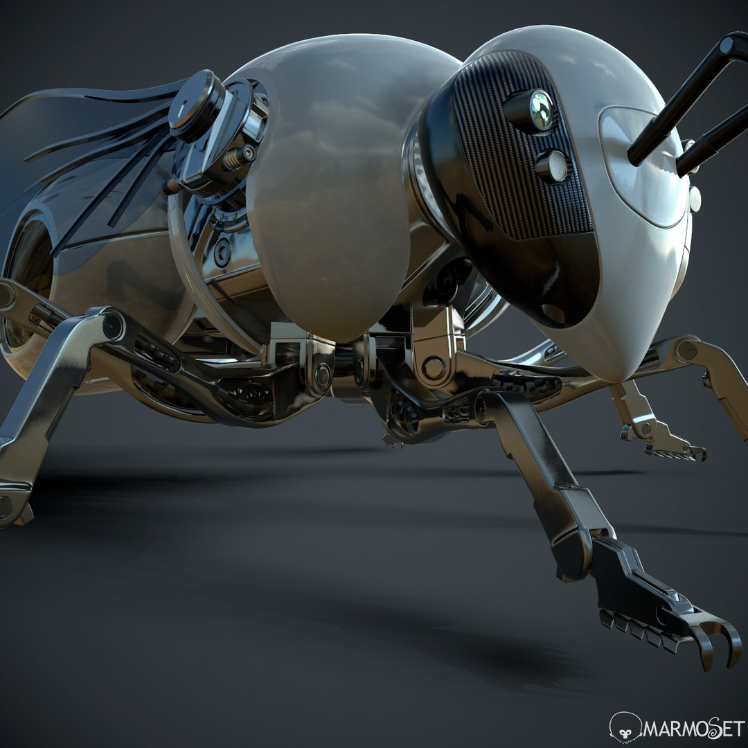 Sci-fi Robotics Bee 3D Model - TurboSquid 1239975
