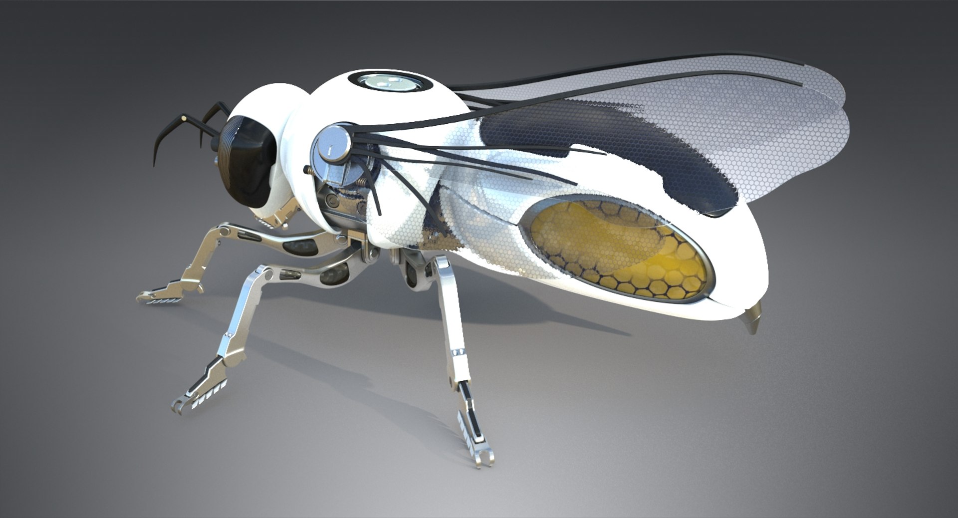 Sci-fi Robotics Bee 3D Model - TurboSquid 1239975