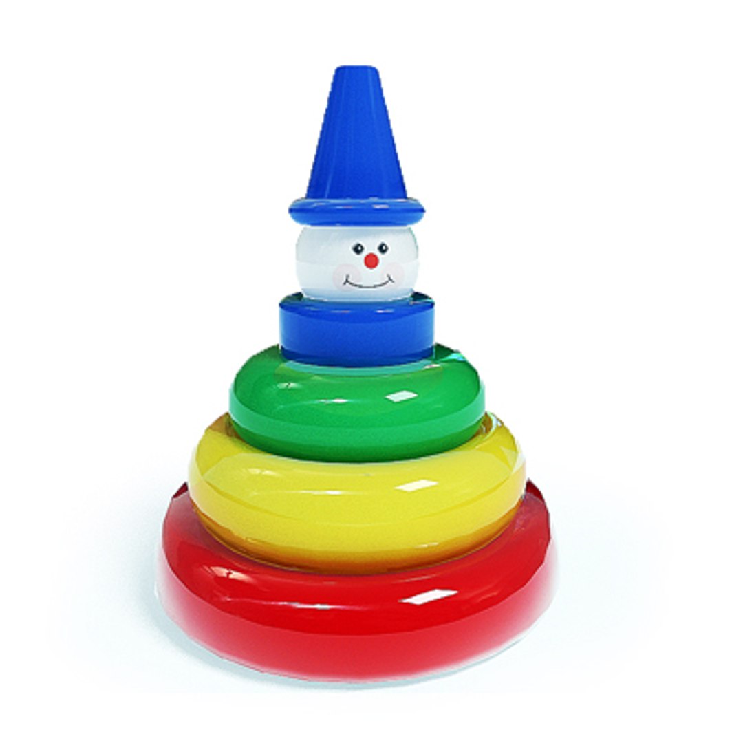 3dsmax Colour Pyramid Toy