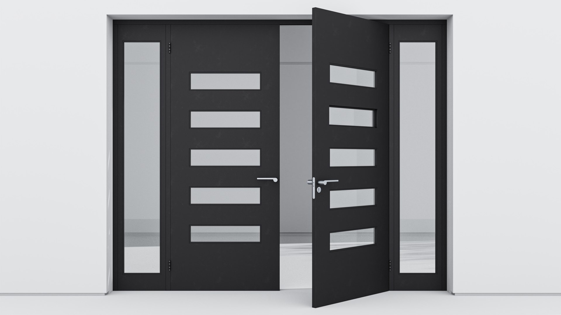 3D Model Aluminium Door 99 - TurboSquid 2022551