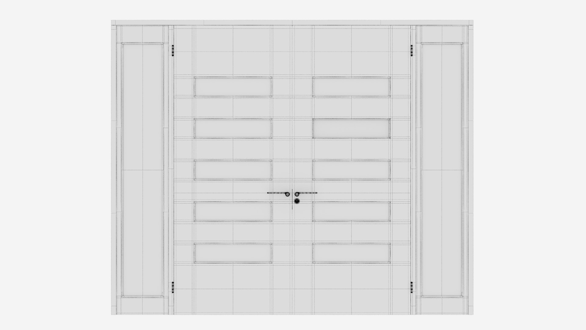 3D Model Aluminium Door 99 - TurboSquid 2022551