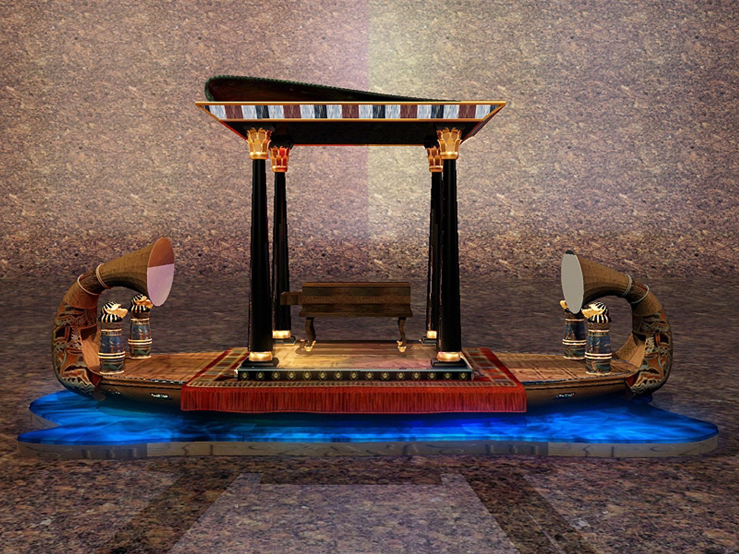 3d Max Cleopatra Boat Zipped