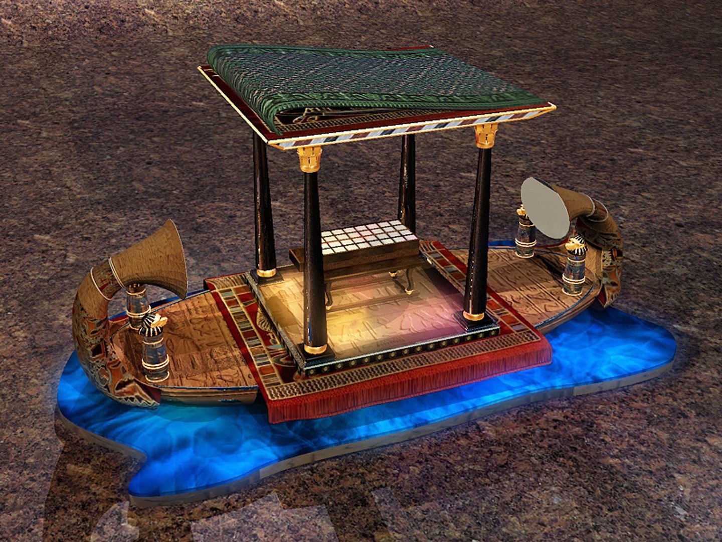 3d Max Cleopatra Boat Zipped