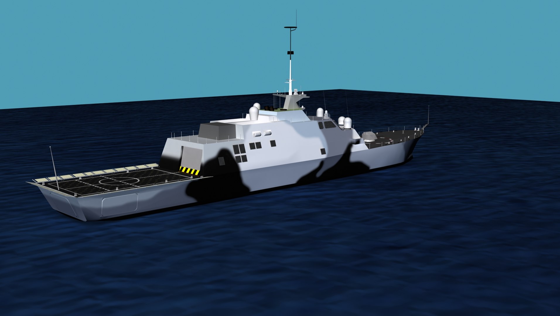 Freedom Class Blk 1 LCS-3 USS Fort Worth Model - TurboSquid 1920050