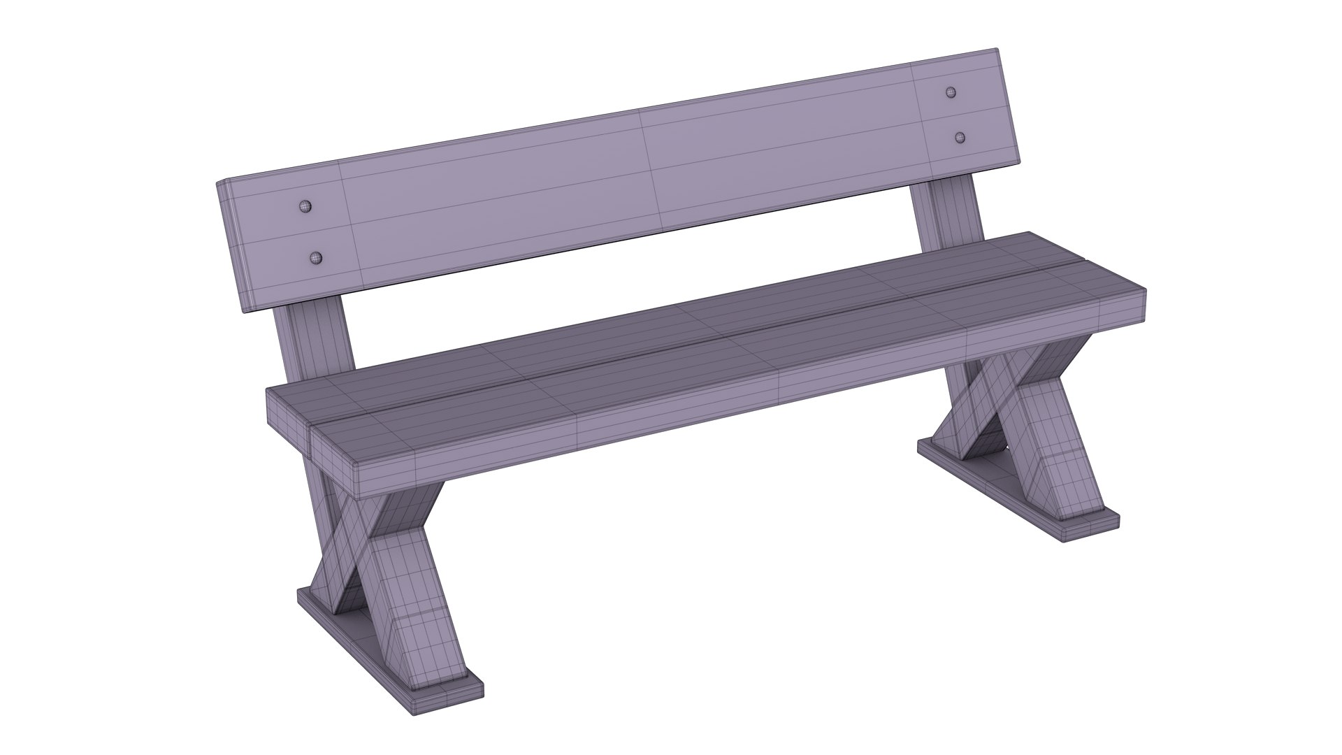 Wooden Bench 3D Model - TurboSquid 2062715