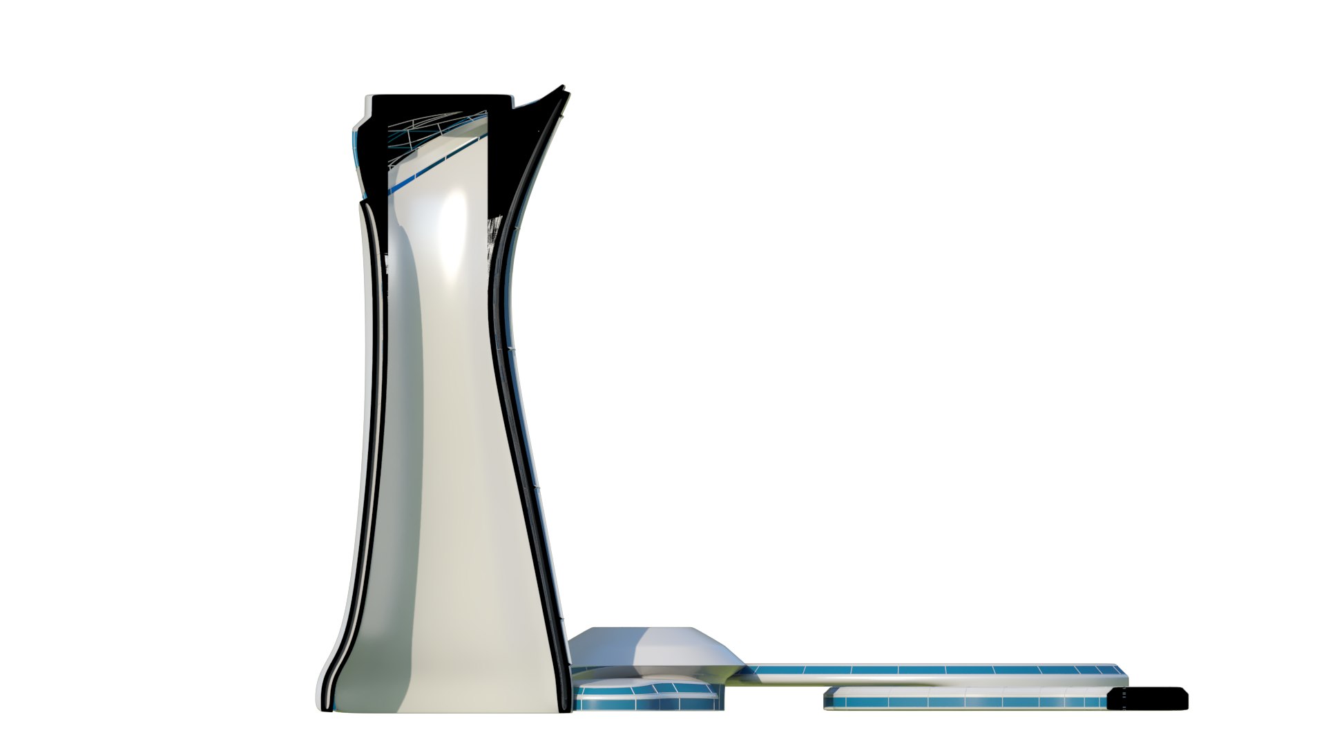 Administrative Tower Project Model - TurboSquid 2392705