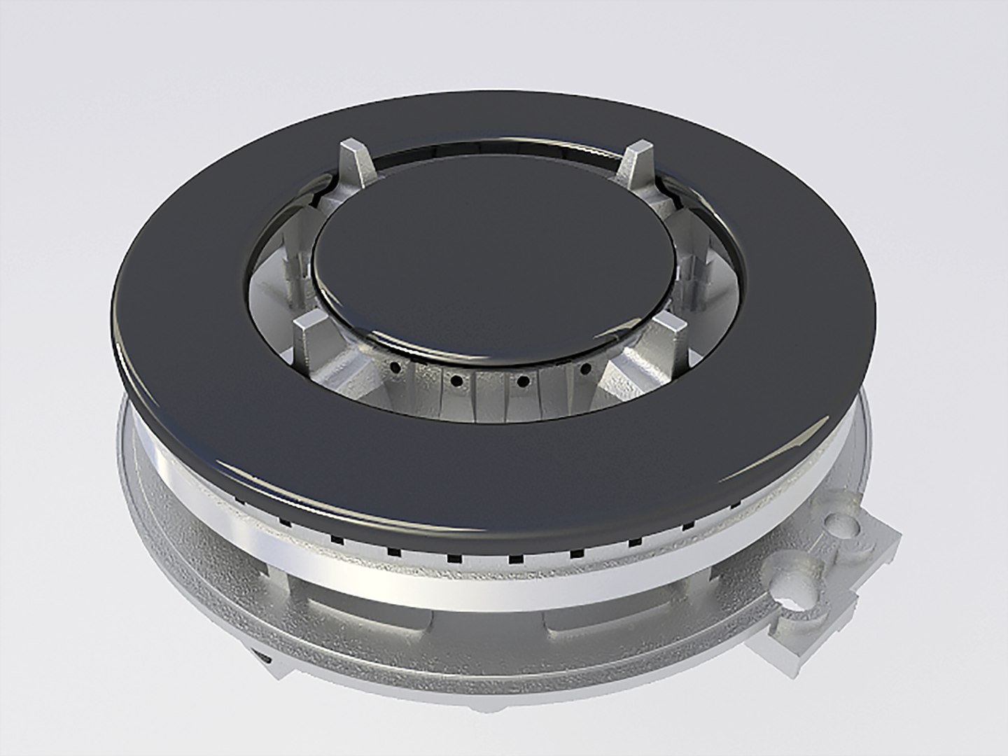 Gas Triple Ring Burner 3D Model - TurboSquid 1540893