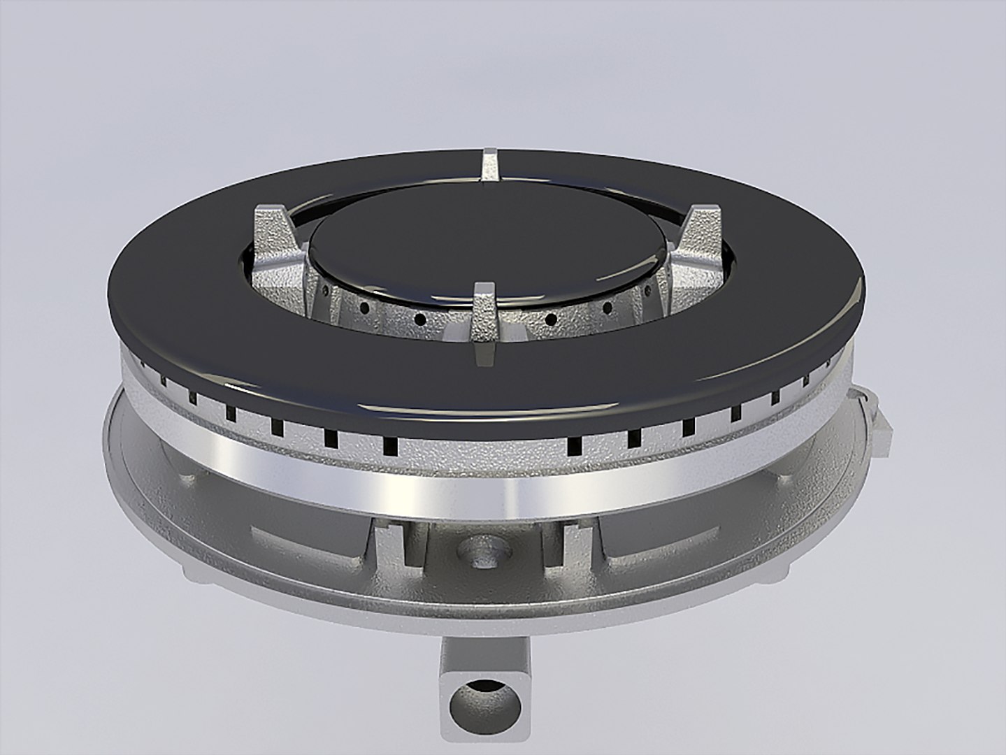 Gas Triple Ring Burner 3D Model - TurboSquid 1540893