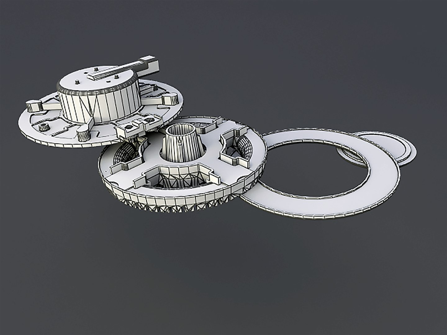 Gas Triple Ring Burner 3D Model - TurboSquid 1540893