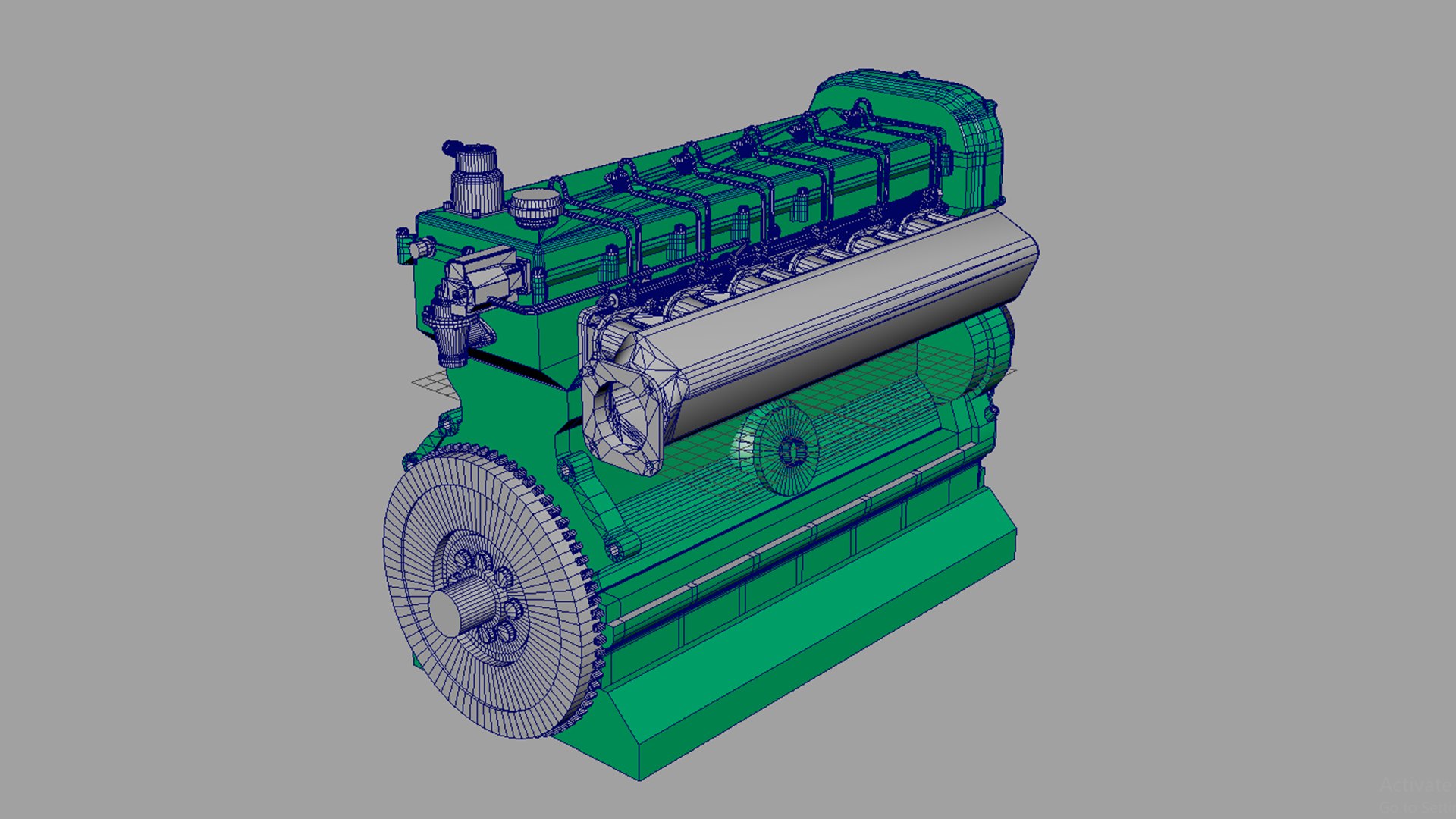 3D Diesel Engine - TurboSquid 2303444