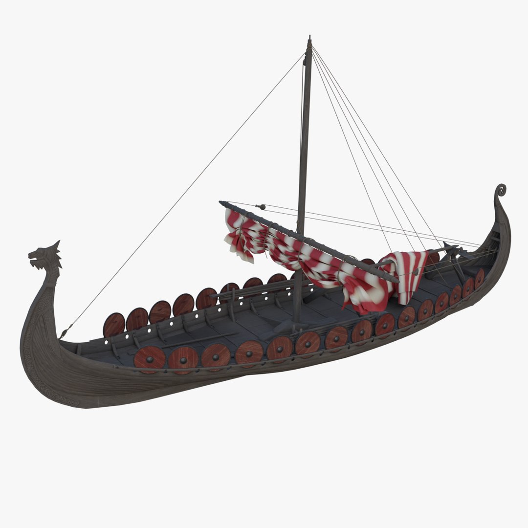 3D Docked Viking Drakkar - TurboSquid 2022054