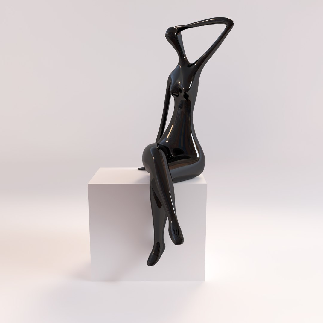 3D Model Statuette Lady - TurboSquid 1252915