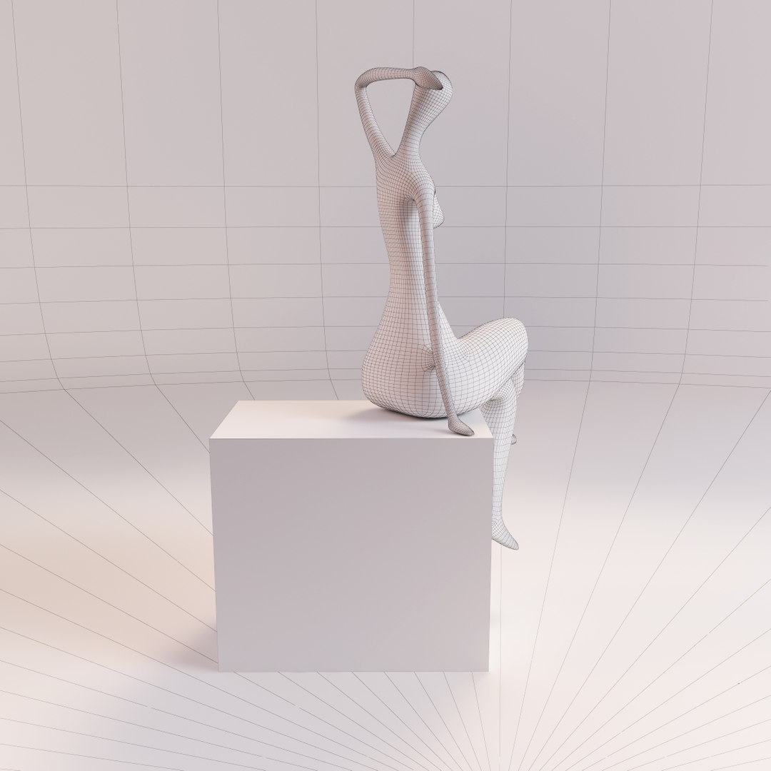 3D Model Statuette Lady - TurboSquid 1252915