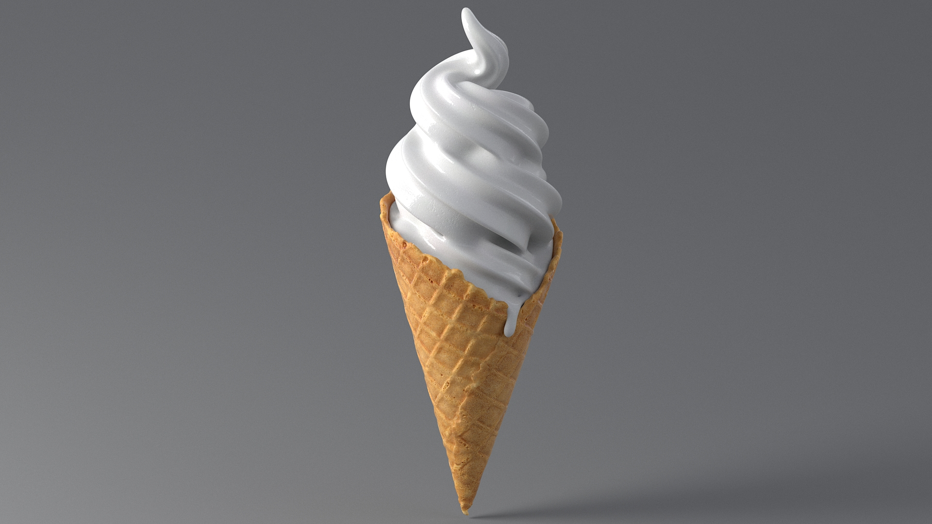 3D Realistic Ice Cream Cone Model - TurboSquid 1818249