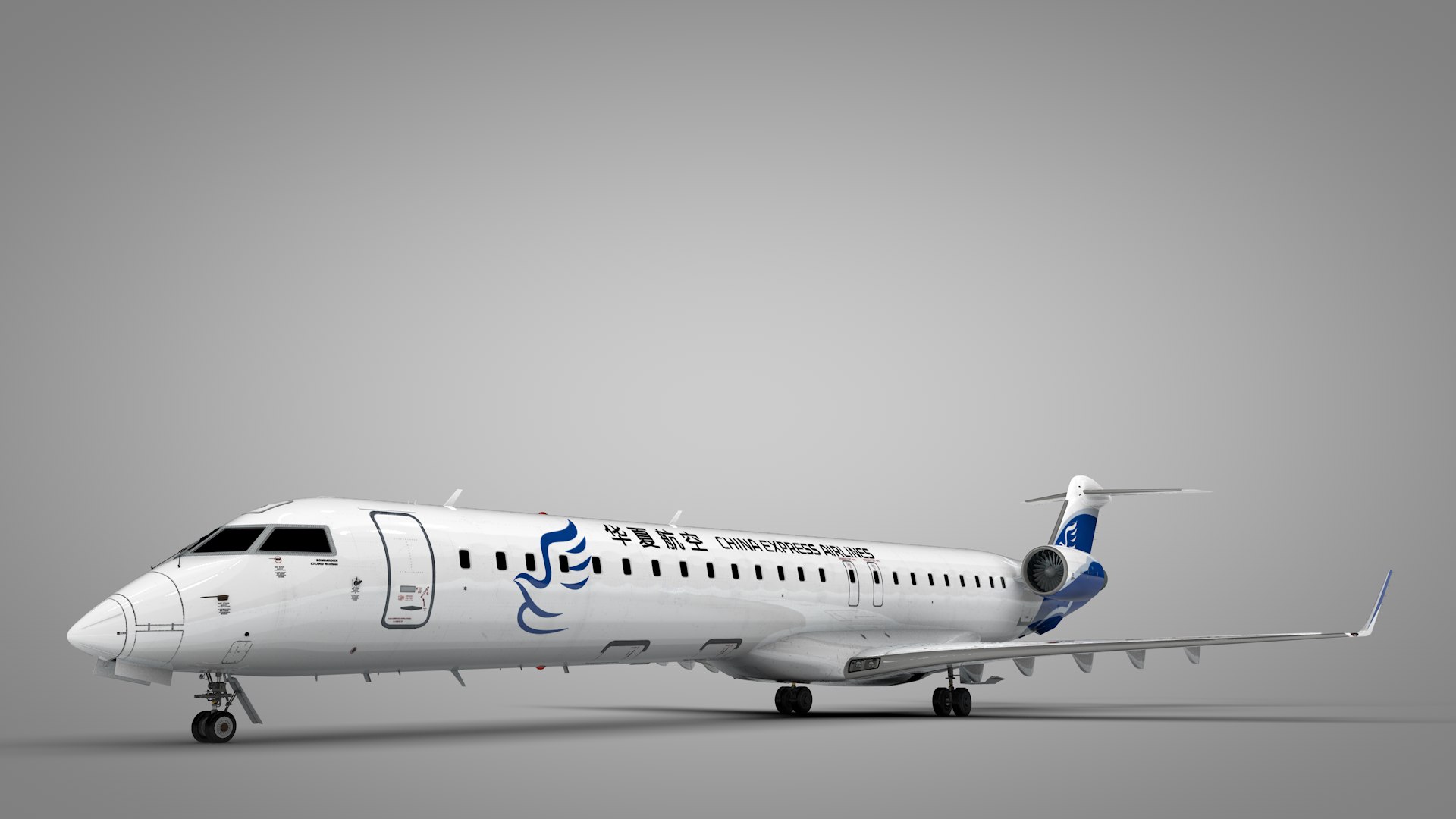 3D China Express Airlines BOMBARDIER CRJ 900 L2101 - TurboSquid 2180789