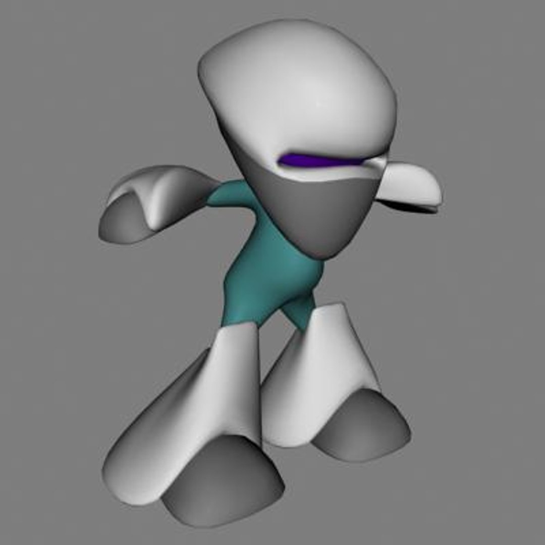 alien cartoon 3d model